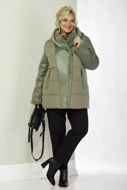 Куртка 2132 олива Shetti купить в интернет магазине Велесмода